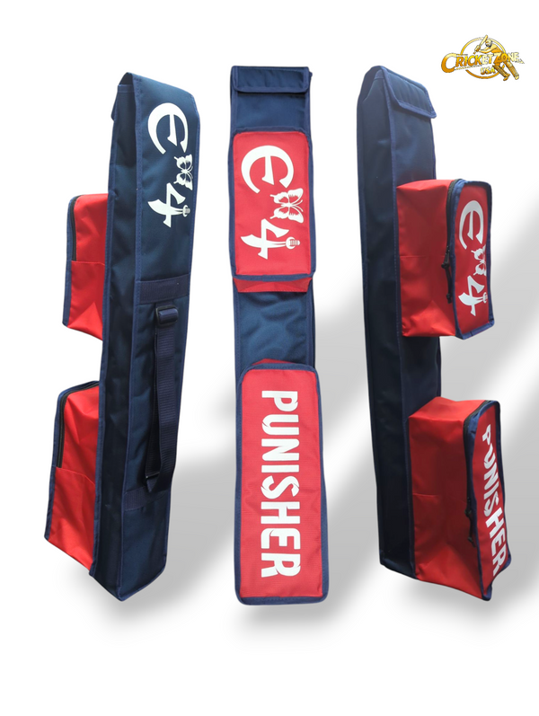 E4 Navy Blue/Red Bat Case - 2025 – CricketZoneUSA