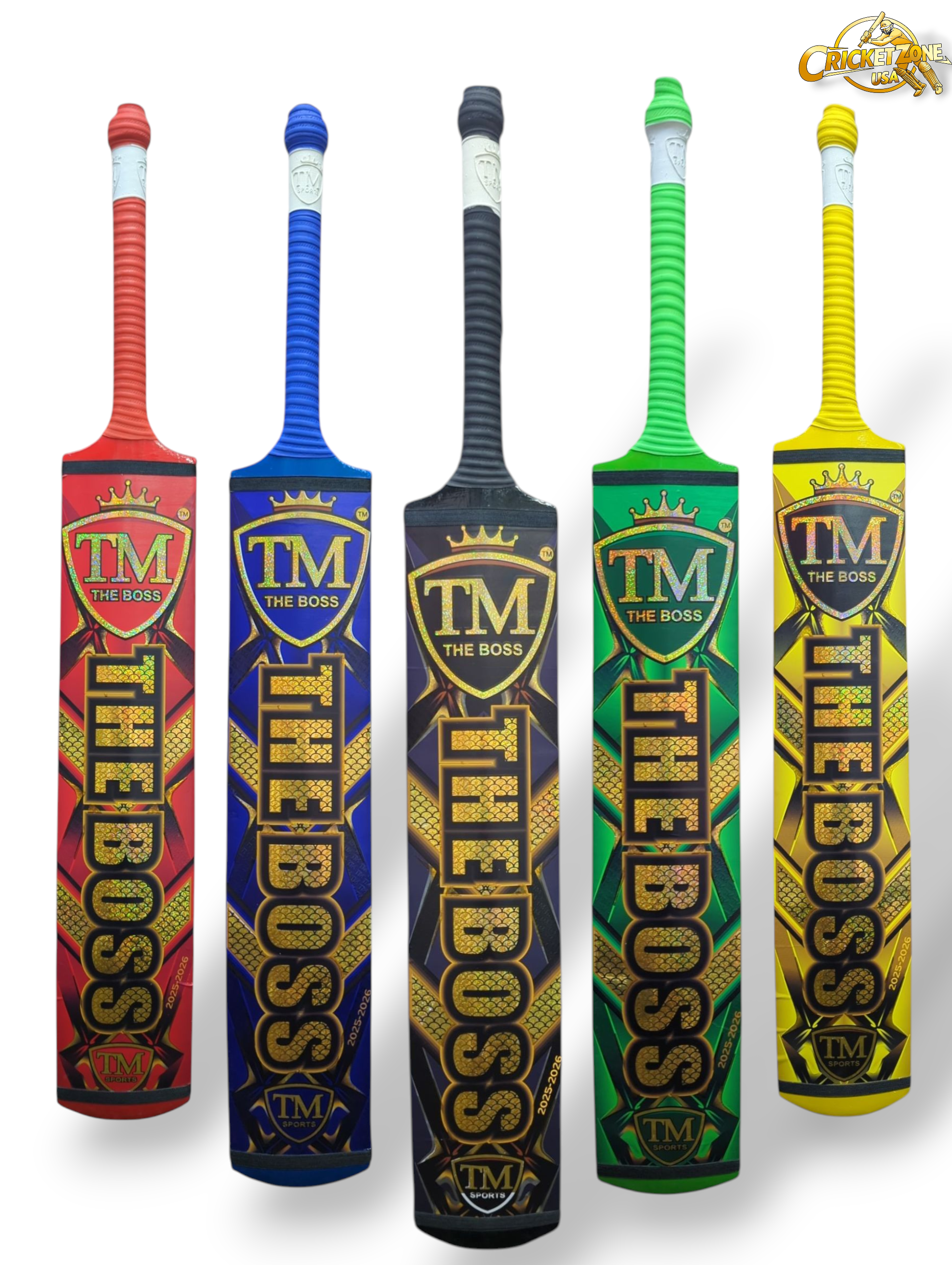 TM Sports The Boss Edition Tape Ball Bat - 2026 – CricketZoneUSA